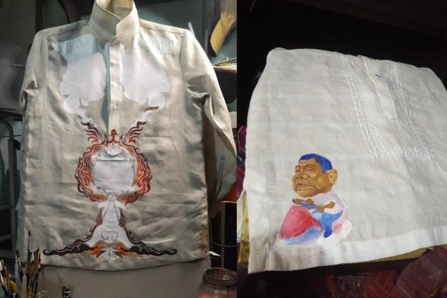 Sneak peek of 'protest barongs' to be worn by two lawmakers during SONA ...