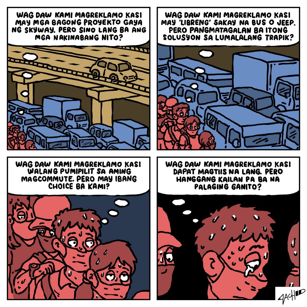 ‘Wag daw kami magreklamo?’: Comic strip validates commuters’ plight