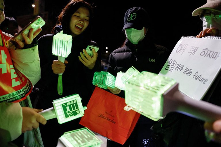 K-pop light sticks fire up impeachment protests in South Korea