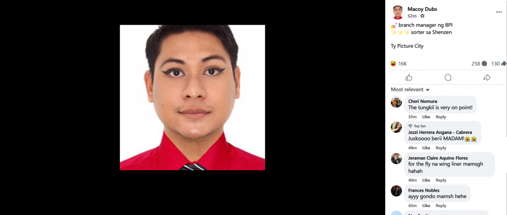 'Nak, itabi mo': Macoy Dubs stirs laughs with DIY visa photo edit